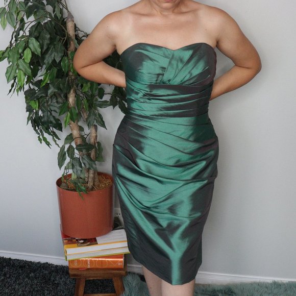 Dresses | Formal Bridesmaid Strapless Dress Size 12 | Poshmark